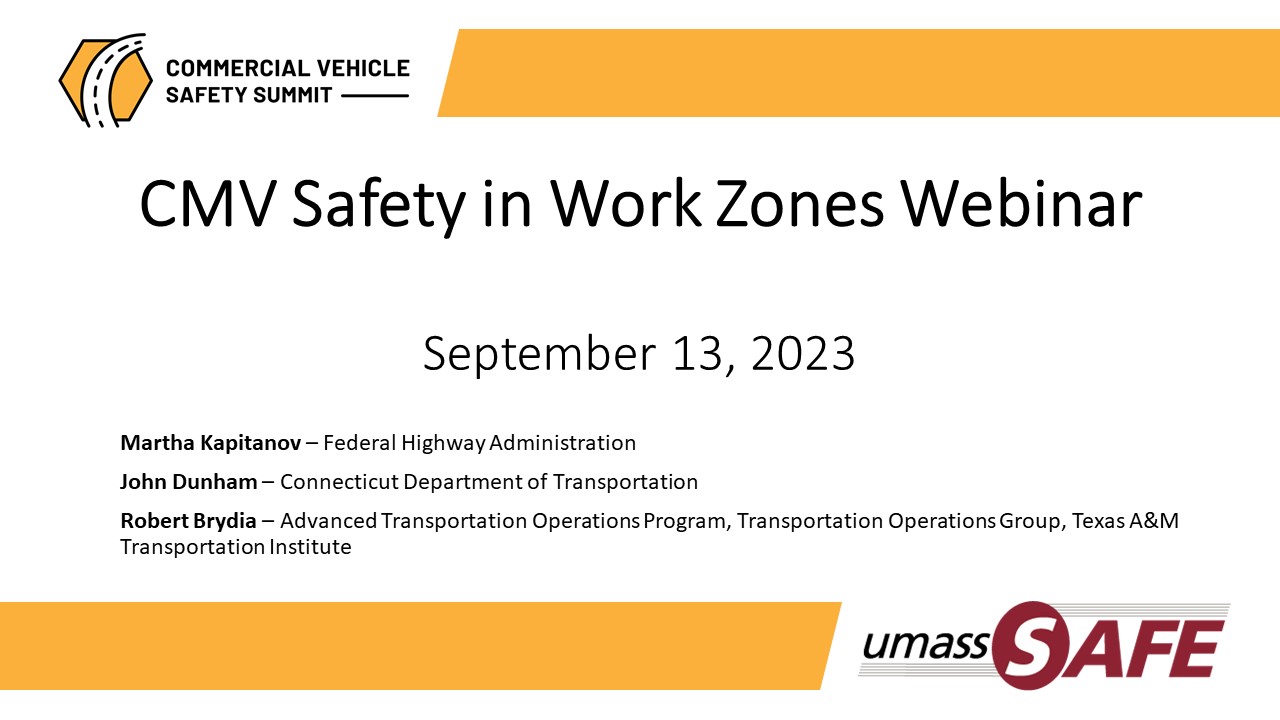 Recording and Slide Decks Now Available for Two New CMV Safety Webinars ...